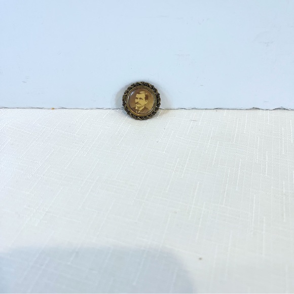 Jewelry | Antique Mourning Lapel Pin Possibly 180s Handsome Mustached ...